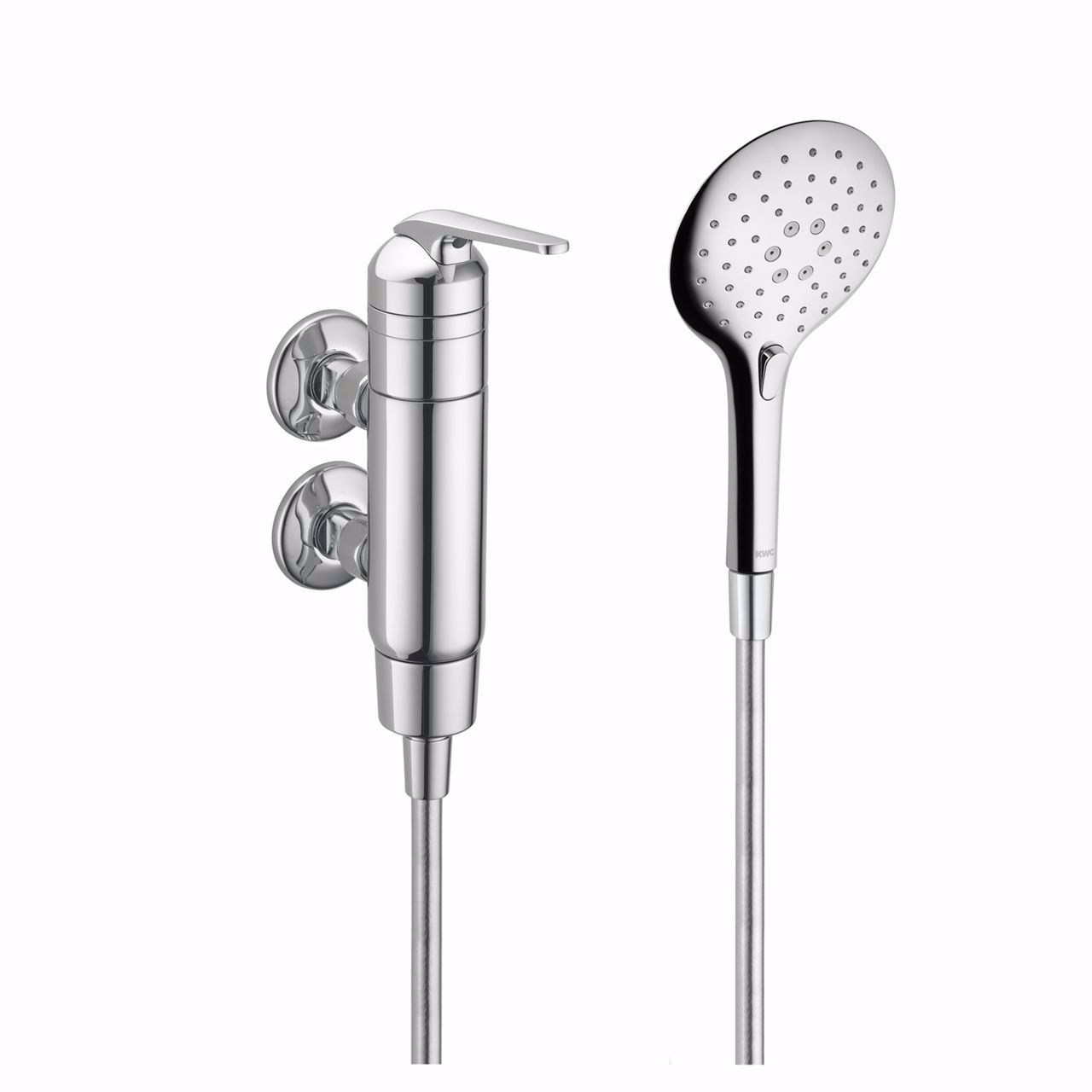 HLK Shop. KWC DOMO Dusche chromeline AD 76 Vertikal Hebelmischer, chromeline, Warmwasser unten ...