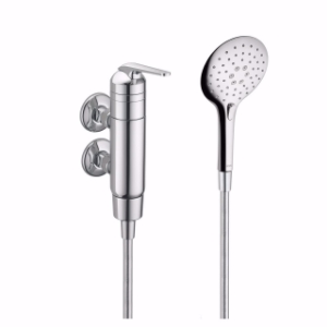 HLK Shop. KWC DOMO Dusche vertikal AD76, chromeline, Warmwasser unten, mit Brausegarnitur ...