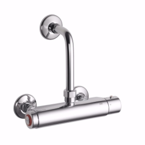 HLK Shop. KWC IQUA-LINO Dusche m.Wandbog., chromeline, Batterie, AD153, Therm, Start/Stop-Taste ...