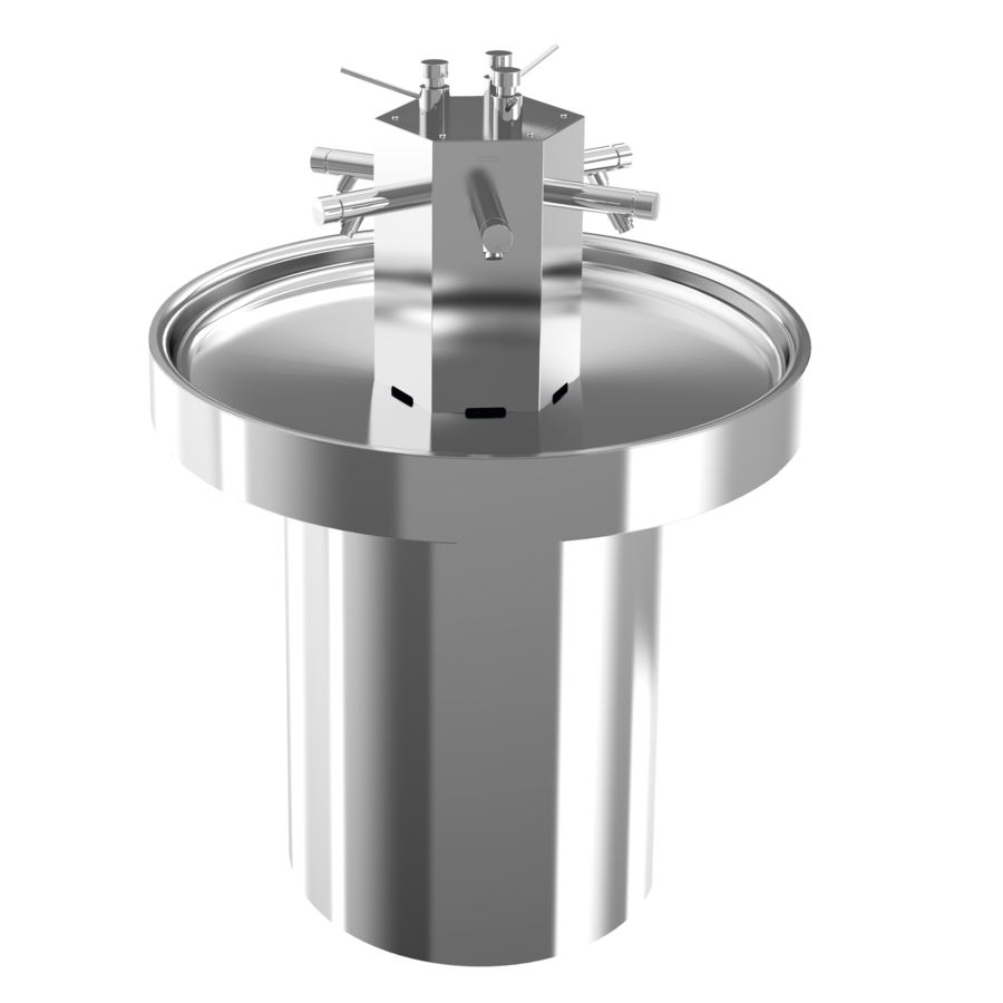 HLK Shop. KWC SATURN SANX605 Rundwaschtisch Material:Edelstahl ...