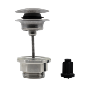 HLK Shop. KWC - Ablaufventil Push Open Edelstahl 000, Art.Nr. : Z.540.049.000