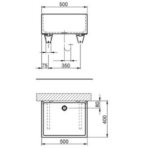 HLK Shop. KWC SIRIUS SIRW810 Ausgussbecken Rost:optional, Material ...